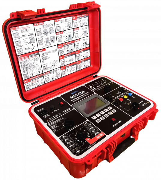 MST 204 Maschinentester, Schaltgerätetester, - messtechnik